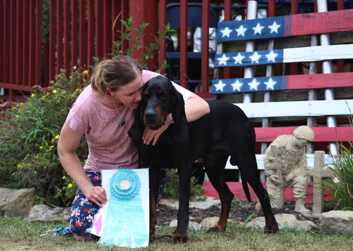 Oldtown Hounds & Pointers in Ohio | Black and Tan Coonhound and Pointer ...
